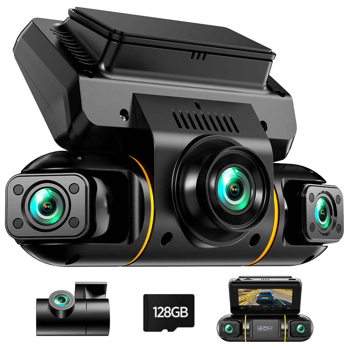 4 Channel 360° Dashcam with Free 128GB Storage – Campark - Focus on Cameras