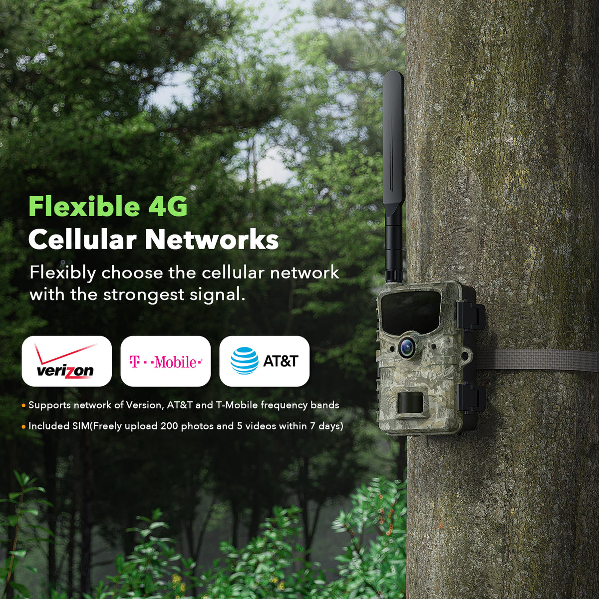 Campark TC20 24MP 1080P LTE Cellular Trail Camera Wireless View Outdoo ...