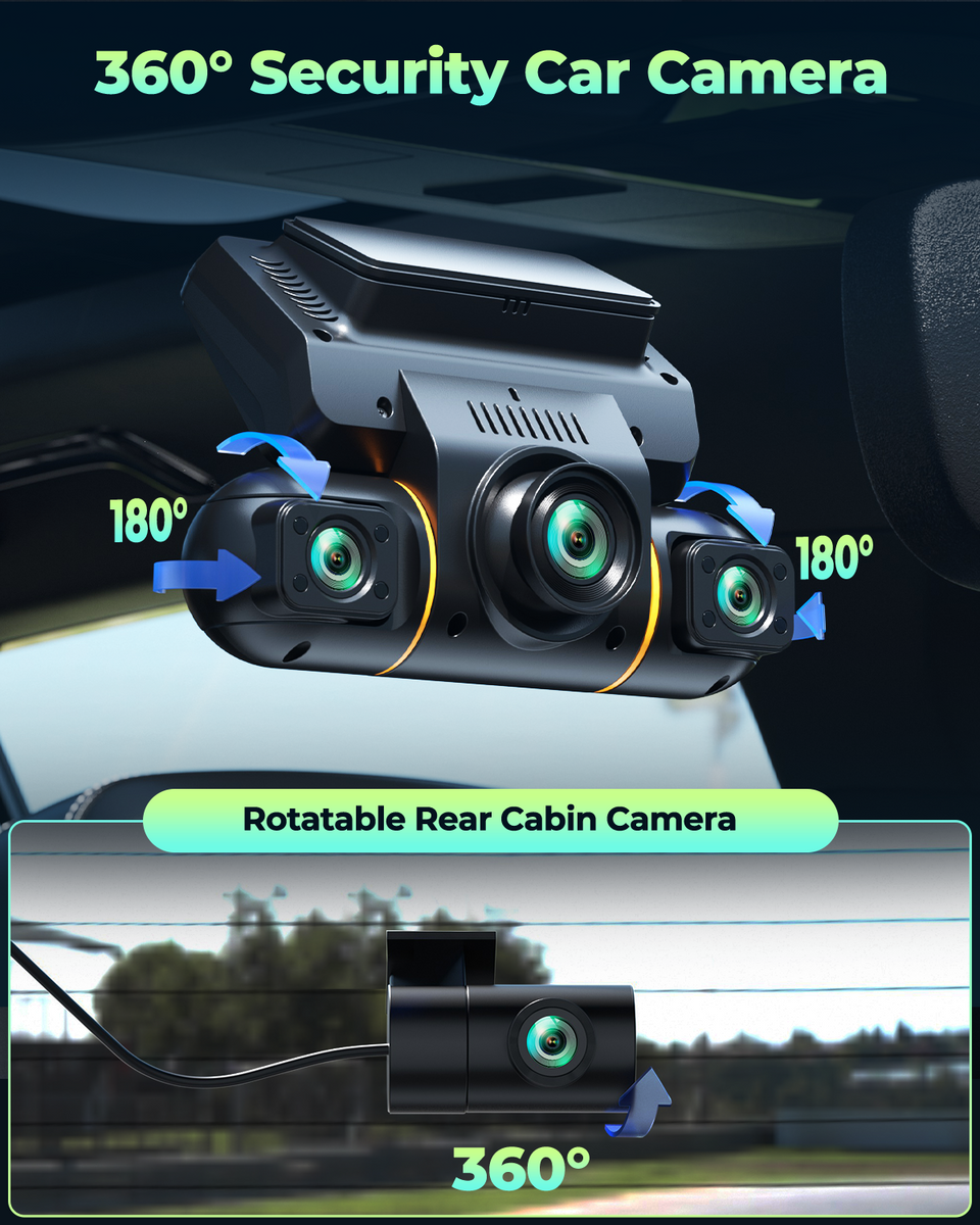 4 Channel 360° Dashcam with Free 128GB Storage – Campark - Focus on Cameras