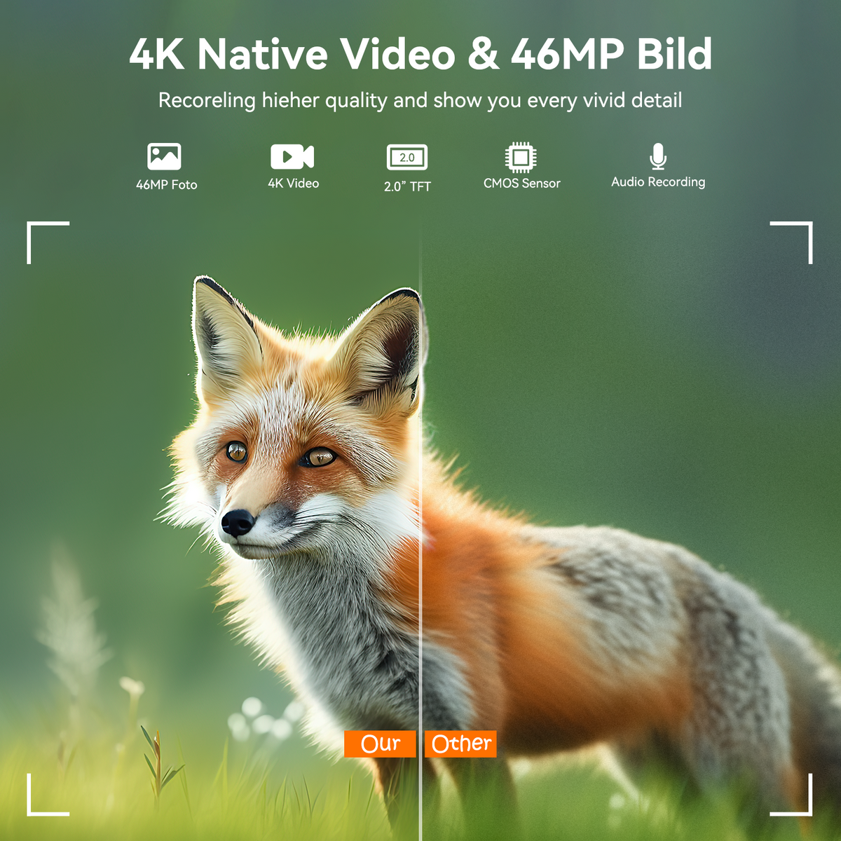 Campark TC21 Trail Camera | 4K 46MP Non-Glow | Solar Power | WiFi ...