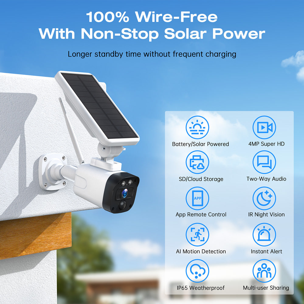 Buy Campark SC02 Security Camera Online | 3MP Solar-Powered & Wireless ...