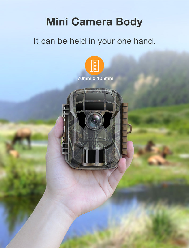 24MP 1080P HD Mini Waterproof Trail Camera - Campark Trail Camera ...