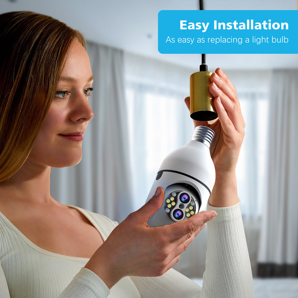 WiFi Light Bulb Security Camera - Campark – Campark - Focus on Cameras