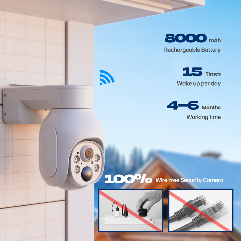 Battery Powered PTZ Security Camera System - Campark – Campark - Focus ...